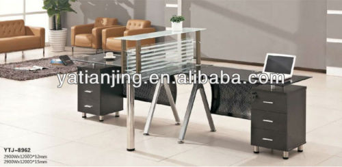 Contemporary Glass Top Executive Desk Office Furniture, High Quality ...