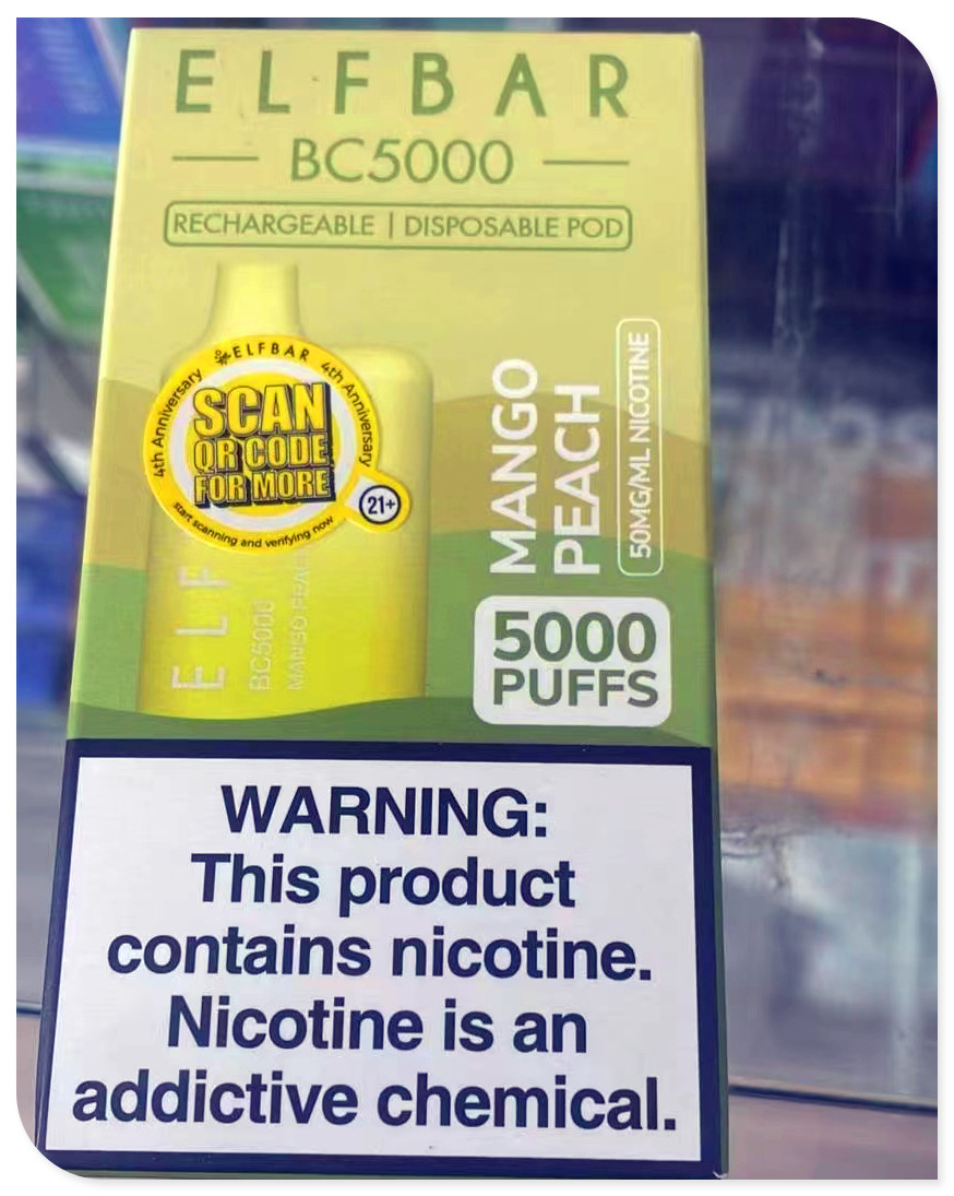 Genuine Elfbar Bc5000 Puffs Disposable Vape, High Quality Genuine ...