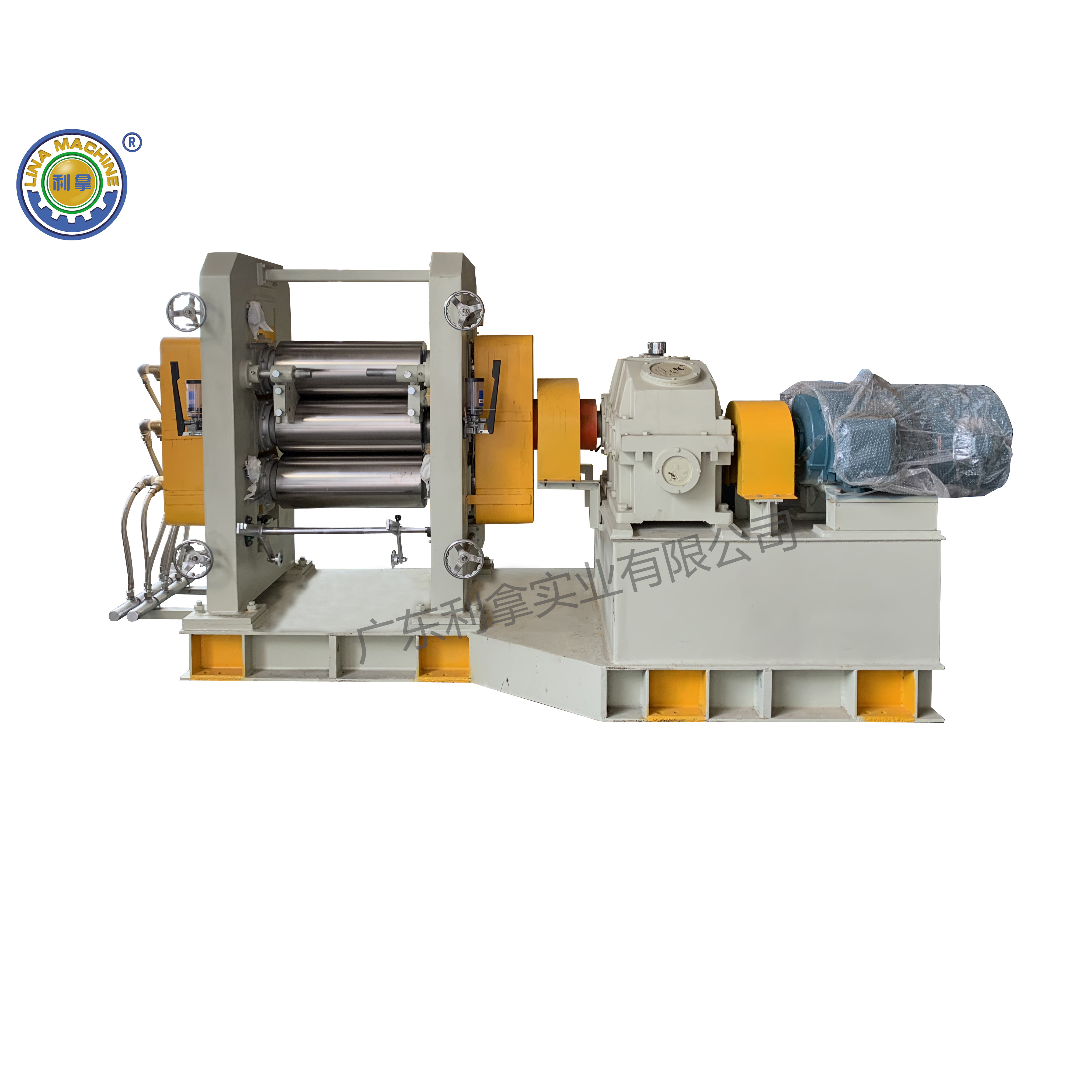 Three rolls calender for rubber and plastic sheets, it Is used to ...