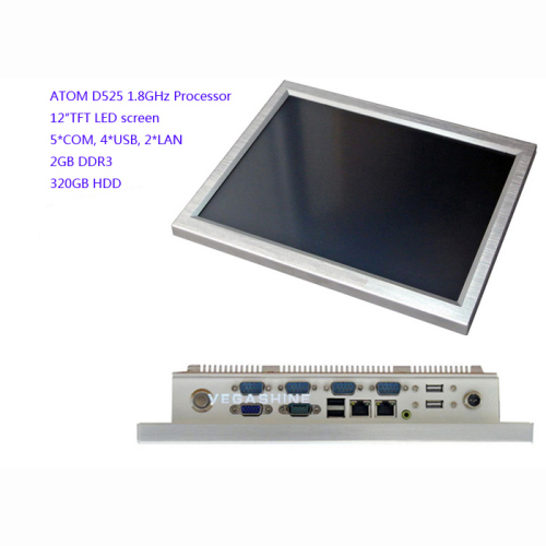 12 Inch Touchscreen Fully-sealed Fanless Industrial Panel Computer With ...
