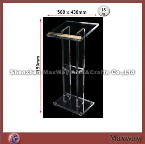 Transparent Standard Acrylic Pulpit Rostrum, High Quality Transparent ...