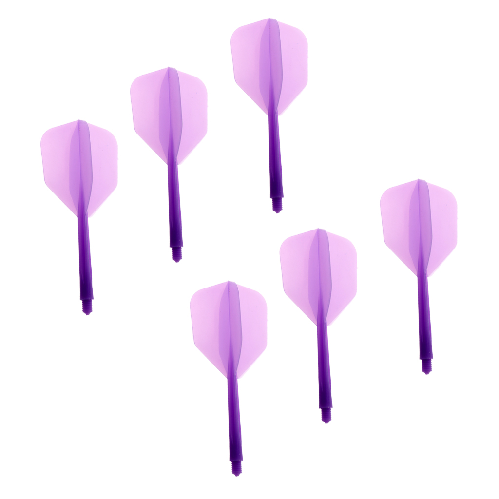 6 Pieces Transparent 2ba Thread Dart Shafts And Dart Flights Connection ...