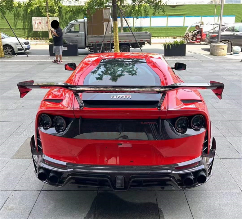 M-style Carbon Fiber Rear Spoiler For Ferrari 812 Superfast, High ...