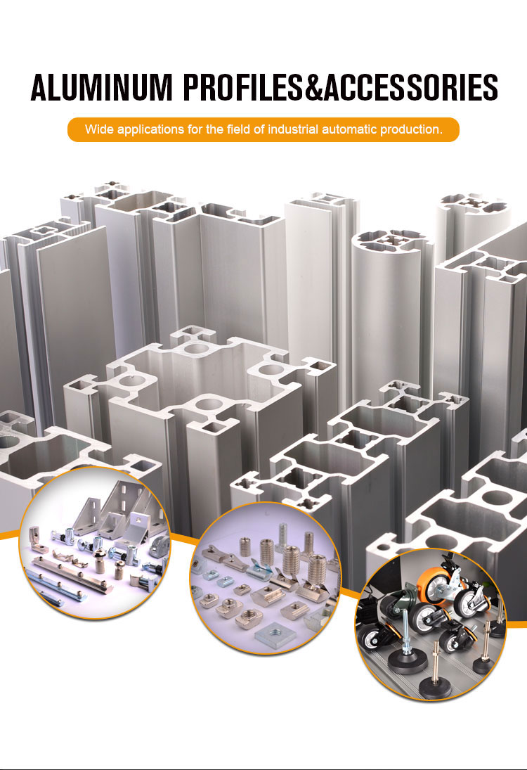 2060 Industrial Aluminum Frame Material Brackets Manufacturer: T-track ...