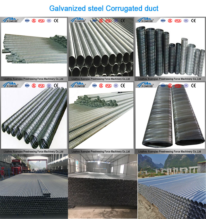 High Quality Galvanized Metal Corrugated Duct For Post Tensioning ...