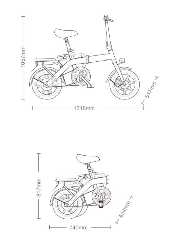 Himo Z14 접이식 전자 자전거 전기 자전거 14 인치, Bossgoo.com의 고품질 Himo Z14 접이식 전자 자전거 ...