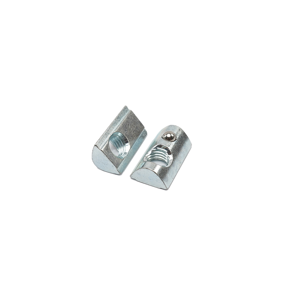 Sliding T Slot Nut With Spring Loaded Ball For Aluminum Profile, High ...