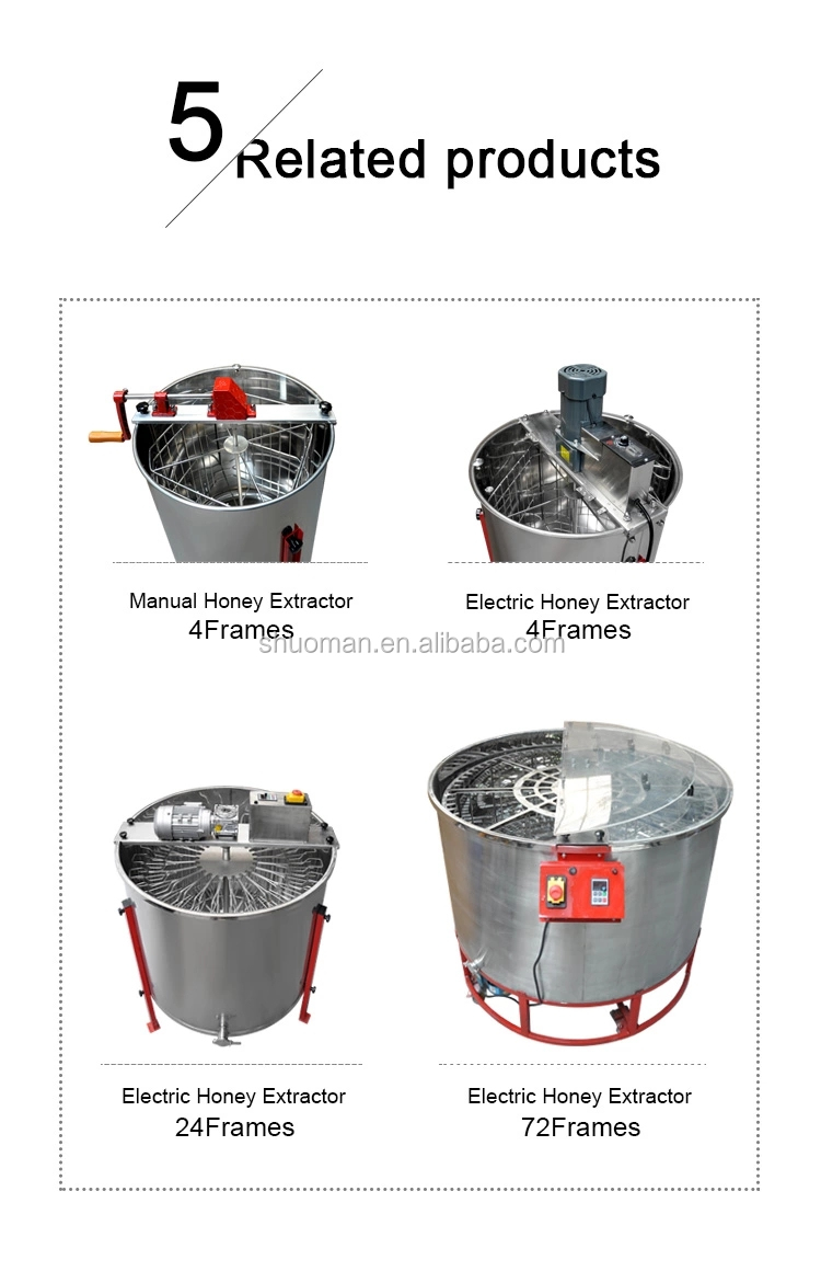 Stainless Steel 20 Frame Honey Extractor With 4 Frame Making Machine ...