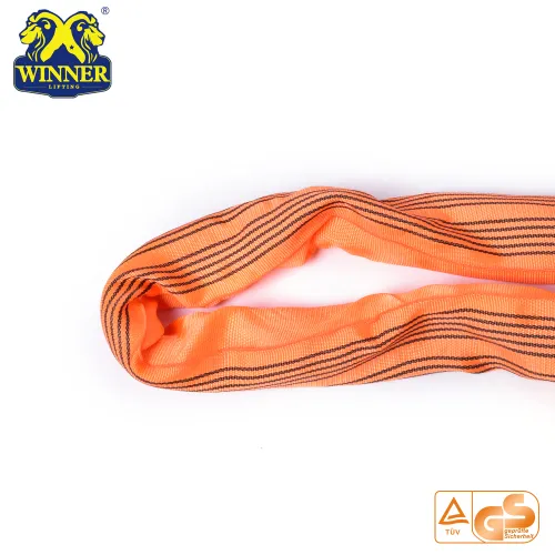 Polyester Wll 10 Ton Lifting Polyester Round Webbing Sling, High ...