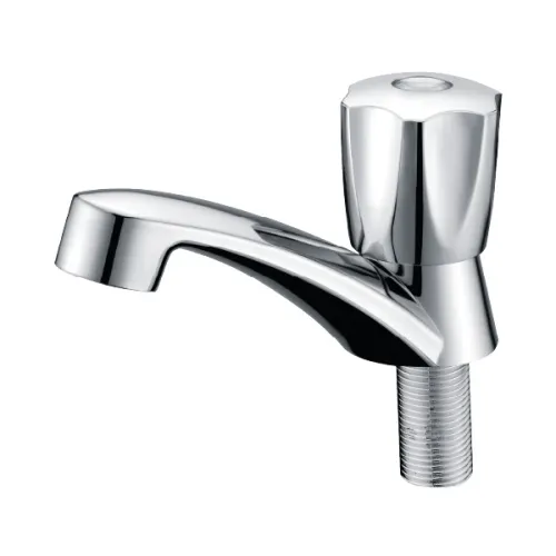 Contemporary Single Handle Lavatory Water Tap White Gold Basin Faucet ...