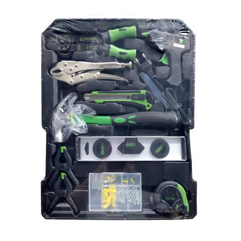 Hand Tool Set With Trolley Green Color Handle, High Quality Hand Tool ...