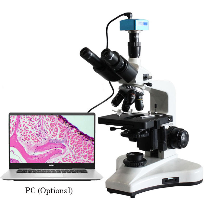 Bl-123 Series Trinocular Biological Microscope With Digital Cmos Camera ...