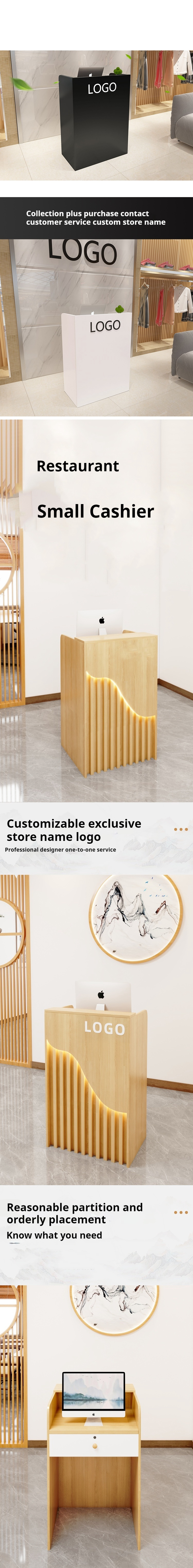 Mini Front Desk Reception Desk For Small Shop, High Quality Mini Front ...