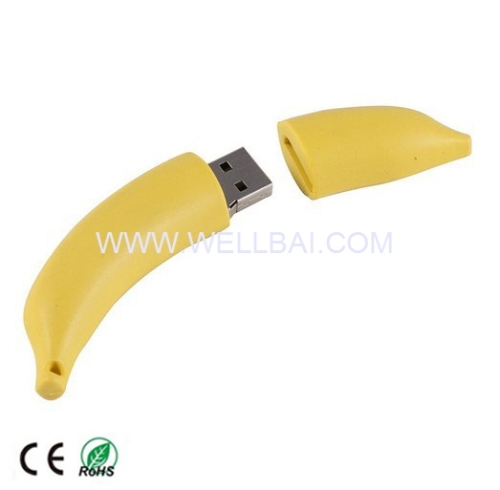 Banana Shape Usb Flash Memory, Pvc Fruit Usb Flash Memory, High Quality ...