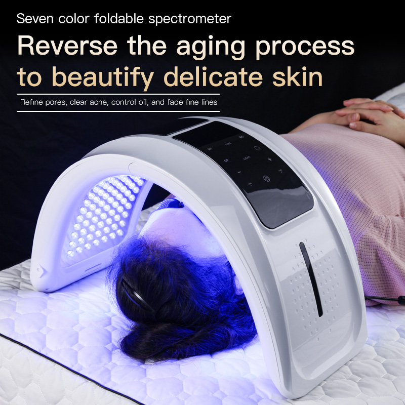 7 Color Led Photon Light Therapy Machine For Pdt Facial Mask, High ...