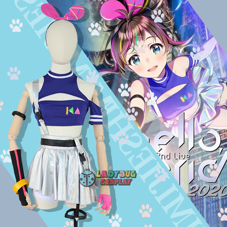Kizuna Ai Virtual Youtuber Cosplay Costume Live Live คุณภาพสูง Kizuna Ai Virtual Youtuber ...