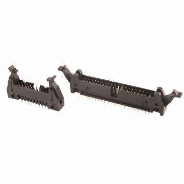 Box Header With Latches, 2.54mm Pitch, Right Or Straight Angle Type ...