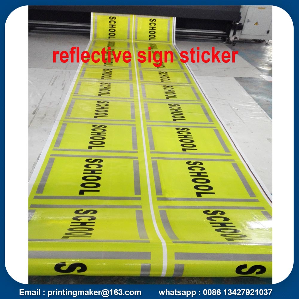 Reflective Vinyl Warning Sign Sticker, High Quality Reflective Vinyl ...