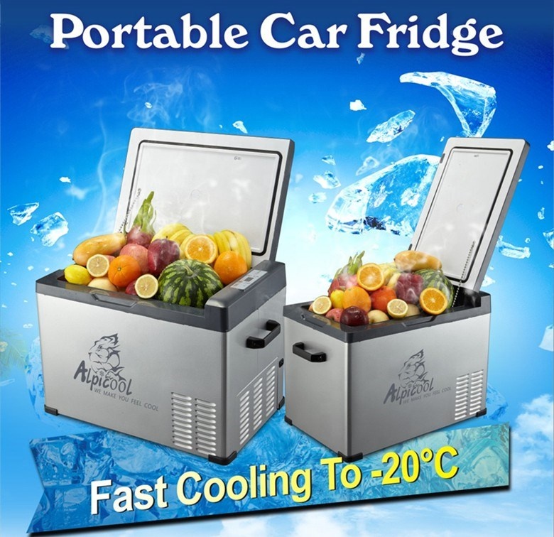 Portable Mini Fridge Compressor Car Refrigerator 75l Car Freezer Ac ...