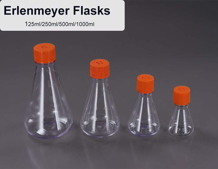 250ml Vented Lid Pc Tissue Culture Sterile Erlenmeyer Flask Individual ...