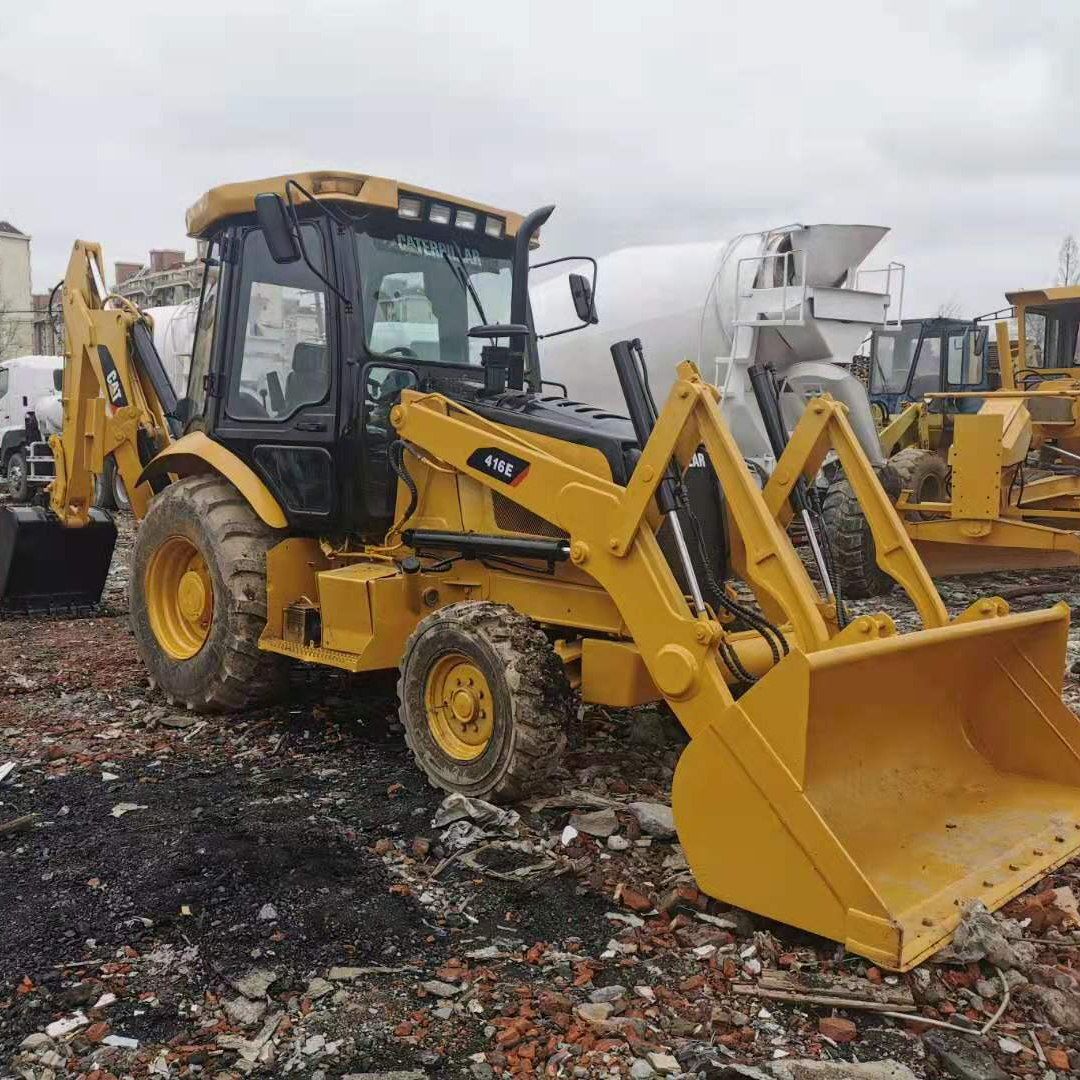 Japan Made Mini Tractor Backhoe Loader Cat 416e Small Excavator For ...