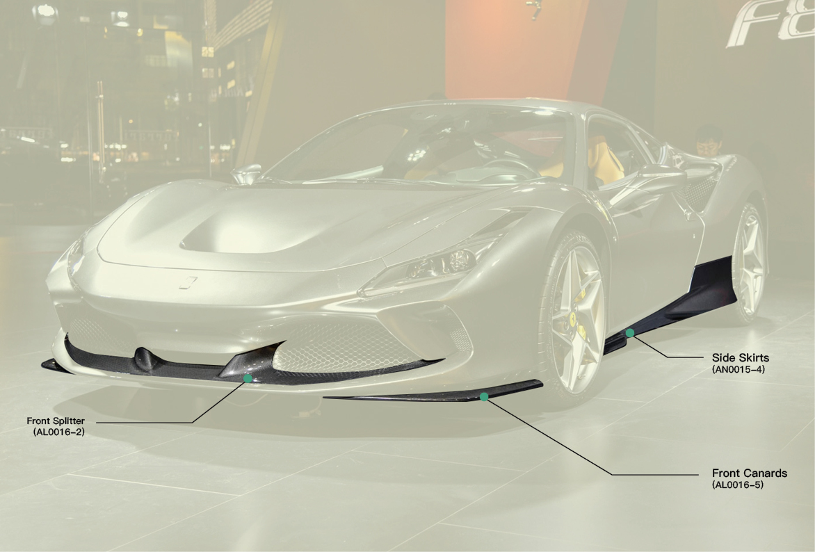 Oem Side Skirts Body Kit With Rear Spoiler And Bumper Lip Splitter For ...