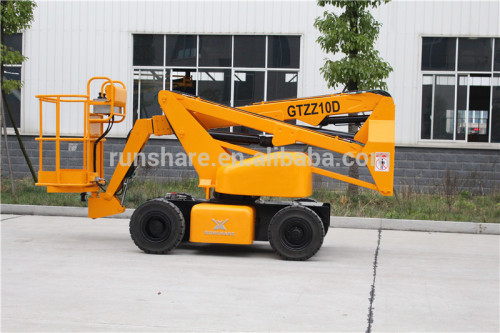 10m Indoor Battery Boom Lift Electrical Articulated Boom Lift, High ...