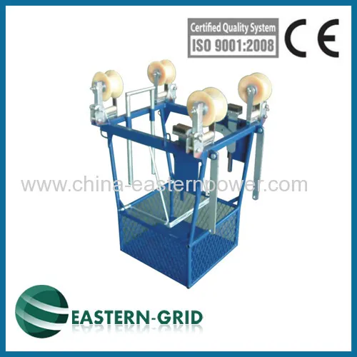 2/3/4 Bundle Conductors Overhead Power Line Aerial Spacer Trolley Cart ...