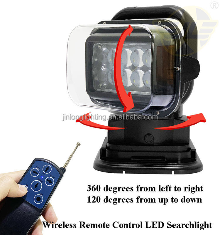 Led Rechargeable Searchlight Spotlight For Truck Roof With 360 Degrees ...