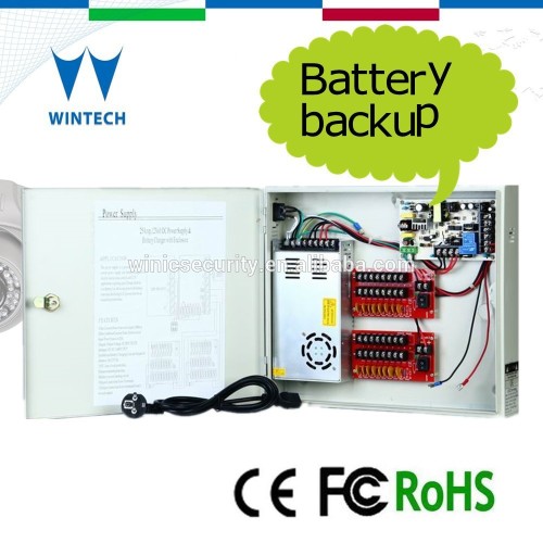 16 Channel Battery Backup Power Supply With Metal Electric Power, High ...