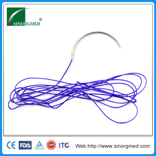 Synthetic Absorbable Surgical Suture Pga/pdo Suture With Needle, High Quality Synthetic ...