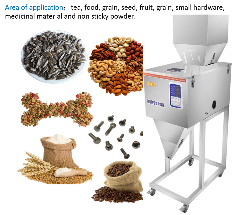 Automatic Coffee Bean And Powder Filler Weigh And Fill Machine, High ...