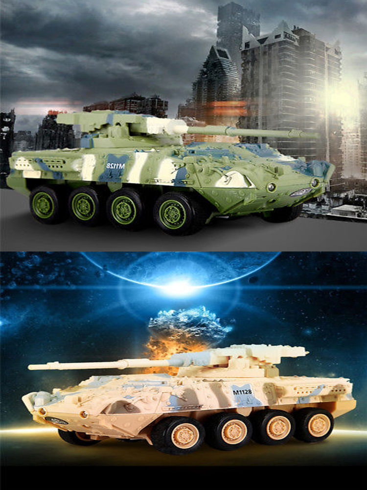 New!4 Channel Design Rc Tank Equipped With 2 Led Lights Can Play Indoor ...