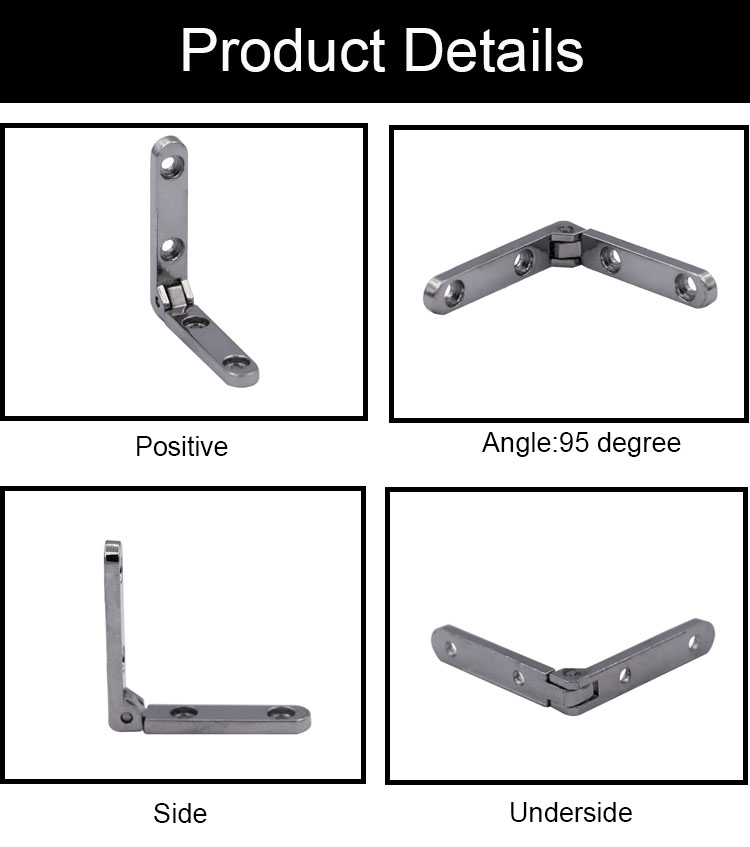 95 Degree Jewelry Box Hinges Side Rail Hinges For Wooden Box Case ...