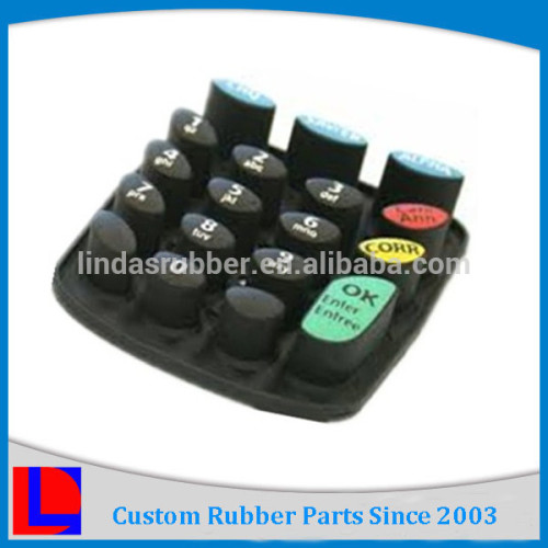 Custom Made Silicone Rubber Membrane Keypad, High Quality Custom Made ...