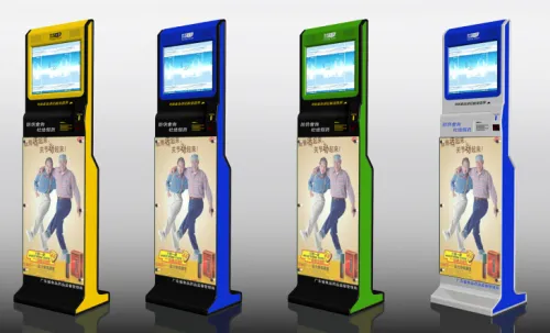 Free-standing Self Serve Order And Wellness Advertising Kiosk, High ...