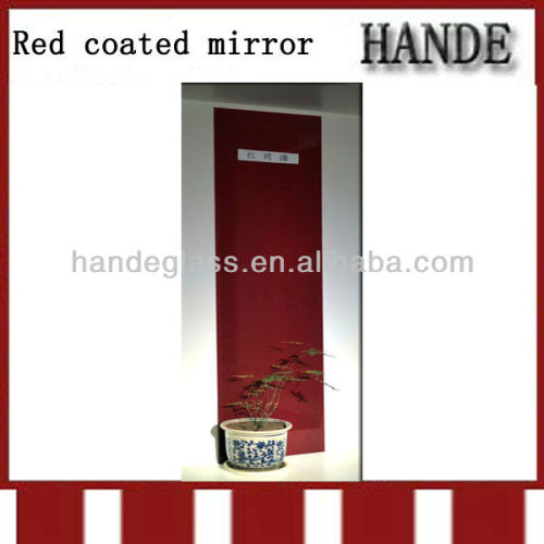 Hande Red Color Float Glass Mirror, High Quality Hande Red Color Float ...