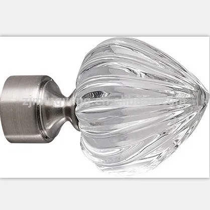 Curtain Rod Crystal Pole Finials, High Quality Curtain Rod Crystal Pole ...