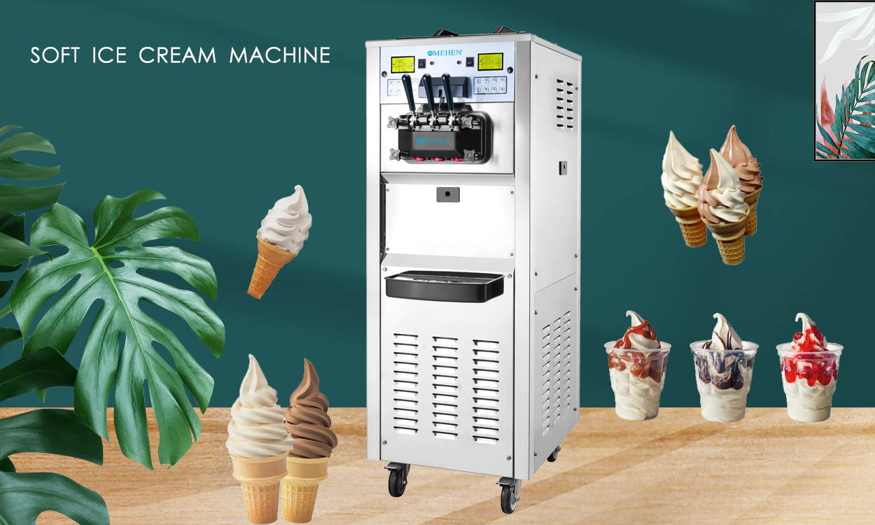Mehen Soft Ice Cream Vending Machine For Sale, High Quality Mehen Soft ...
