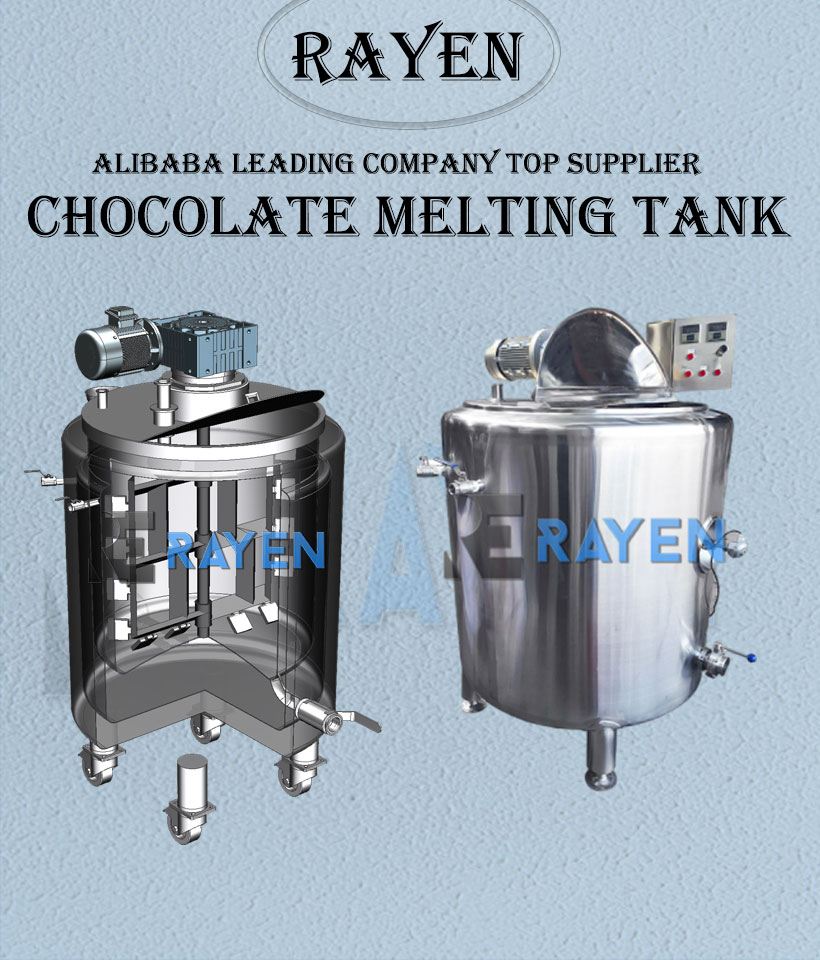Stainless Steel Jacketed Mixing Tanks For Chocolate Melting (200l-400l ...