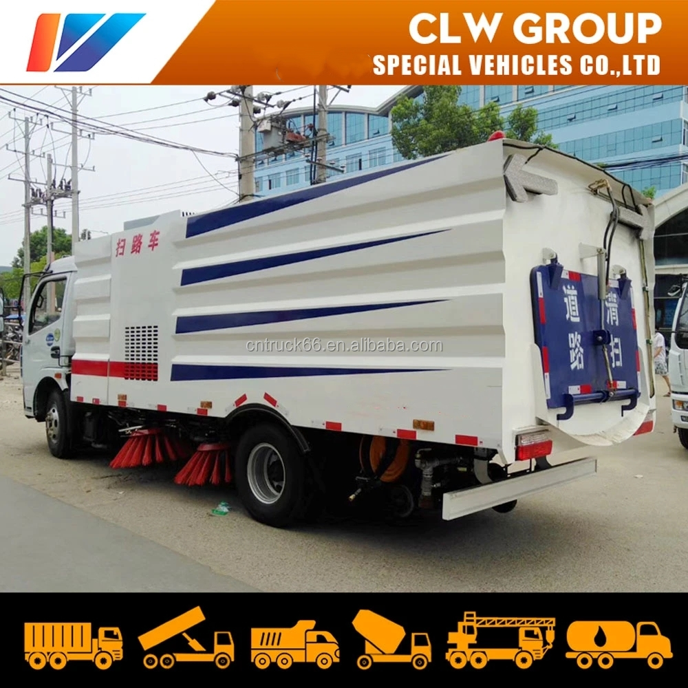 Major City Road High Pressure Front Washing 8000l Dongfeng Street Sweep ...