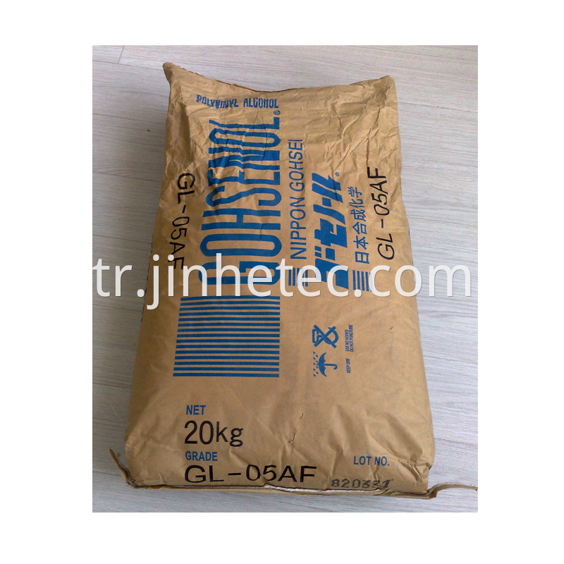 Çin Japonya Shuangxin Gohsenol PVA GL-05AF GR14R GH22 GH17R Üreticiler