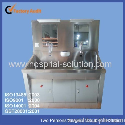 Two Person Hospital Surgical Scrub Station For Operating Room , High ...