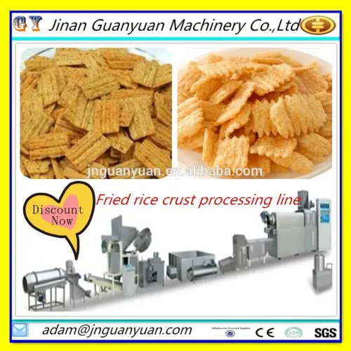 Twin Screw Rice Crust Snack Food Extruder/processing Machine, High Quality Twin Screw Rice Crust ...