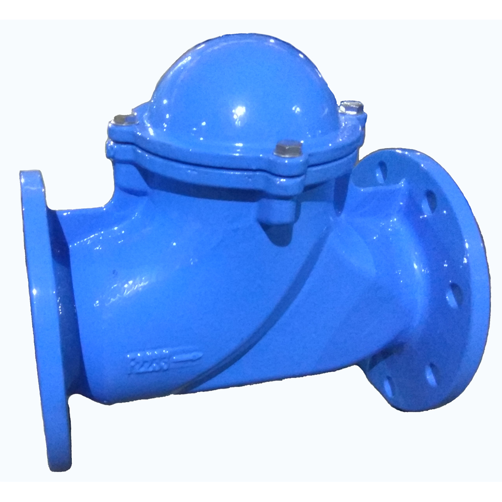 Dn100 Ductile Iron Ball Check Valve With Nbr Nitrile Cover For Sewage ...