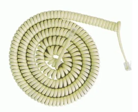 Flexible Copper Conductor Flat Rj9 Telephone Spiral Cable, 50 Pair ...