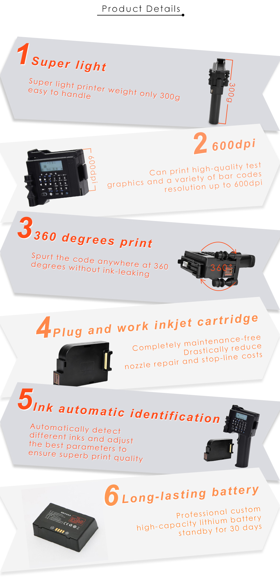 Intelligent Handheld Inkjet Printer Qr Code Inkjet Label Printer Coding ...