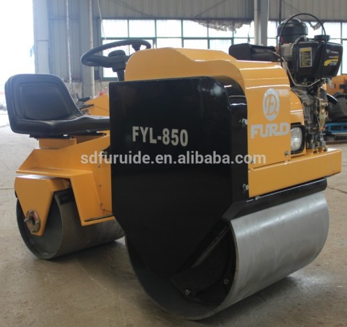 Honda Petrol Engine Smooth Drum Ride On Soil Compactor (fyl-850), High ...