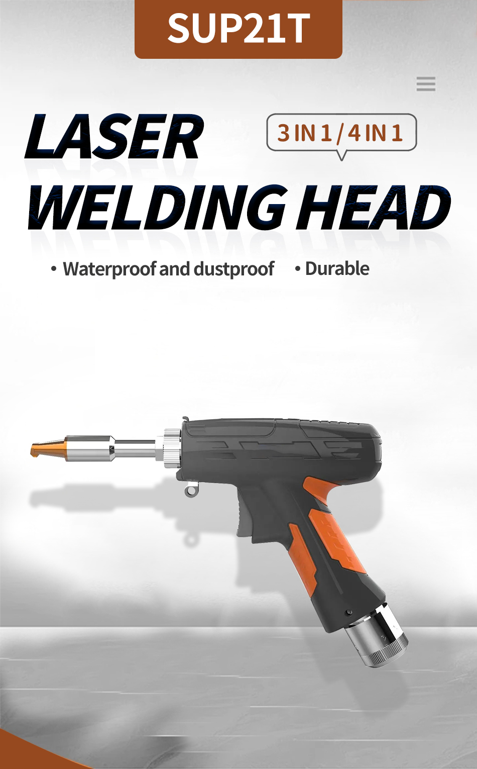 Sup21t Handheld Laser Welding Gun - New Fiber Laser Welding Machine ...