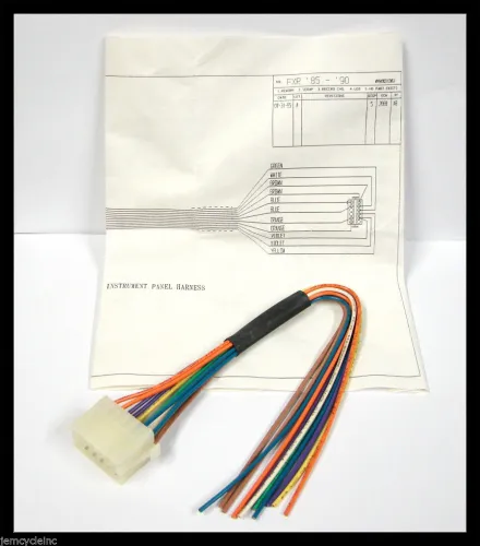 Color Coded Instrument Pane Wiring Harness, High Quality Color Coded ...